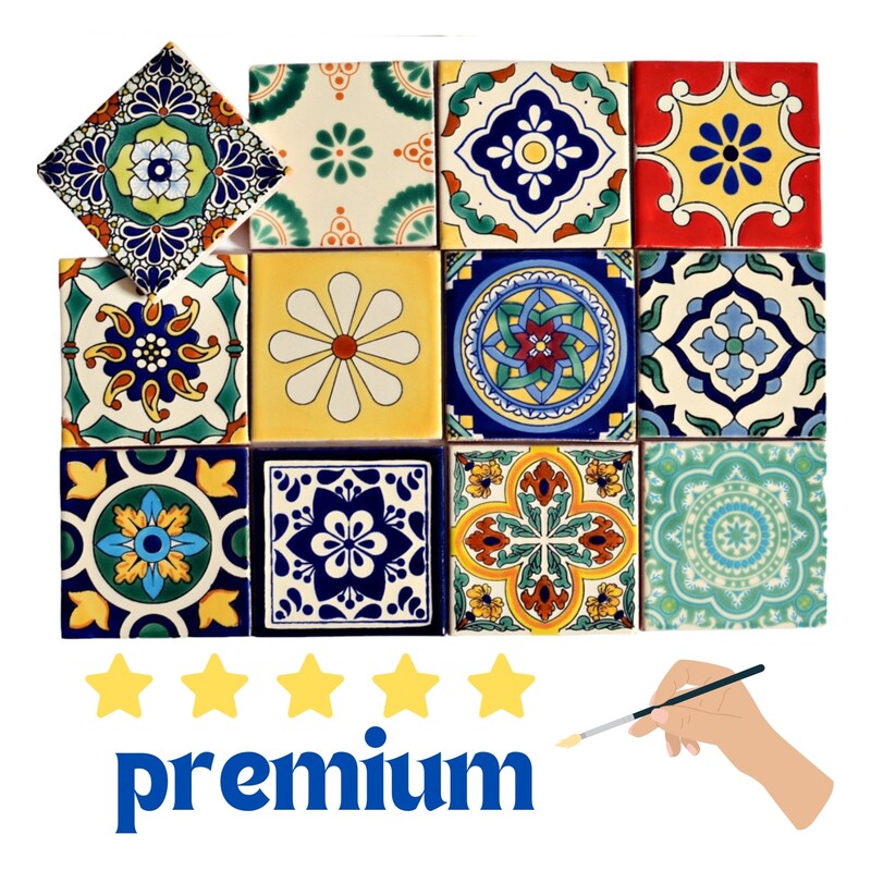12 X 12 Mexican Tiles - Etsy