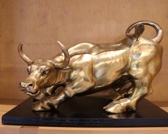 Brass bull | Etsy