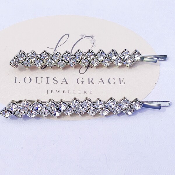 Crystal Bobby Pins - Etsy
