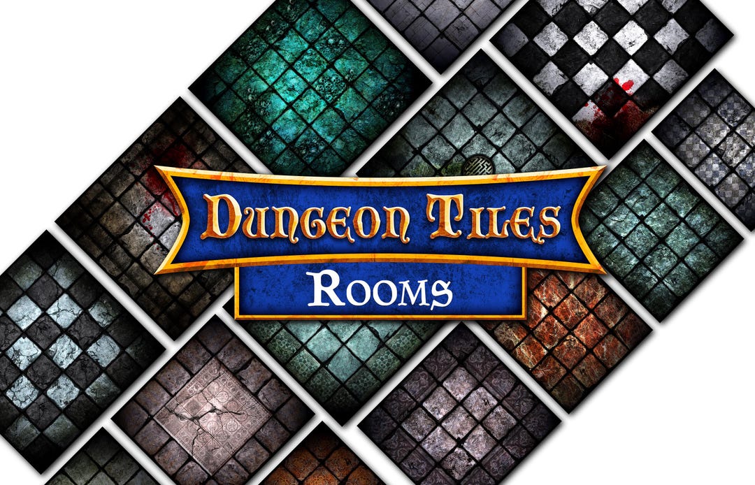 Dungeons and Dragons - Dungeon Tiles - Rooms - Neoprene Mats - Etsy