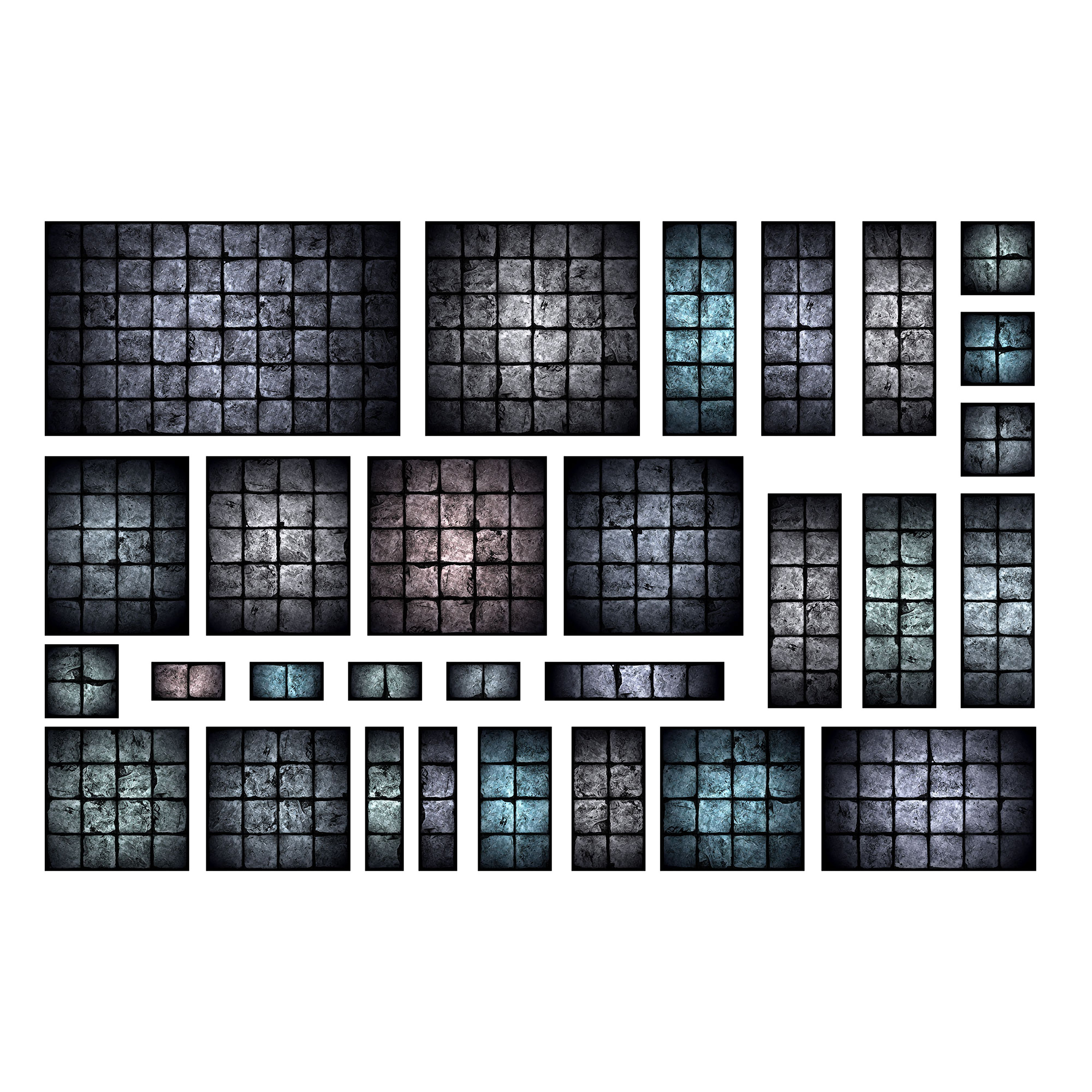Dungeons and Dragons - Dungeon Tiles - Basic Layout - Neoprene Mats - Etsy