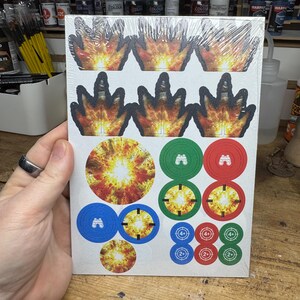 Bolt Action Mortar Ranging in Token Set: MDF Full Colour Explosion ...