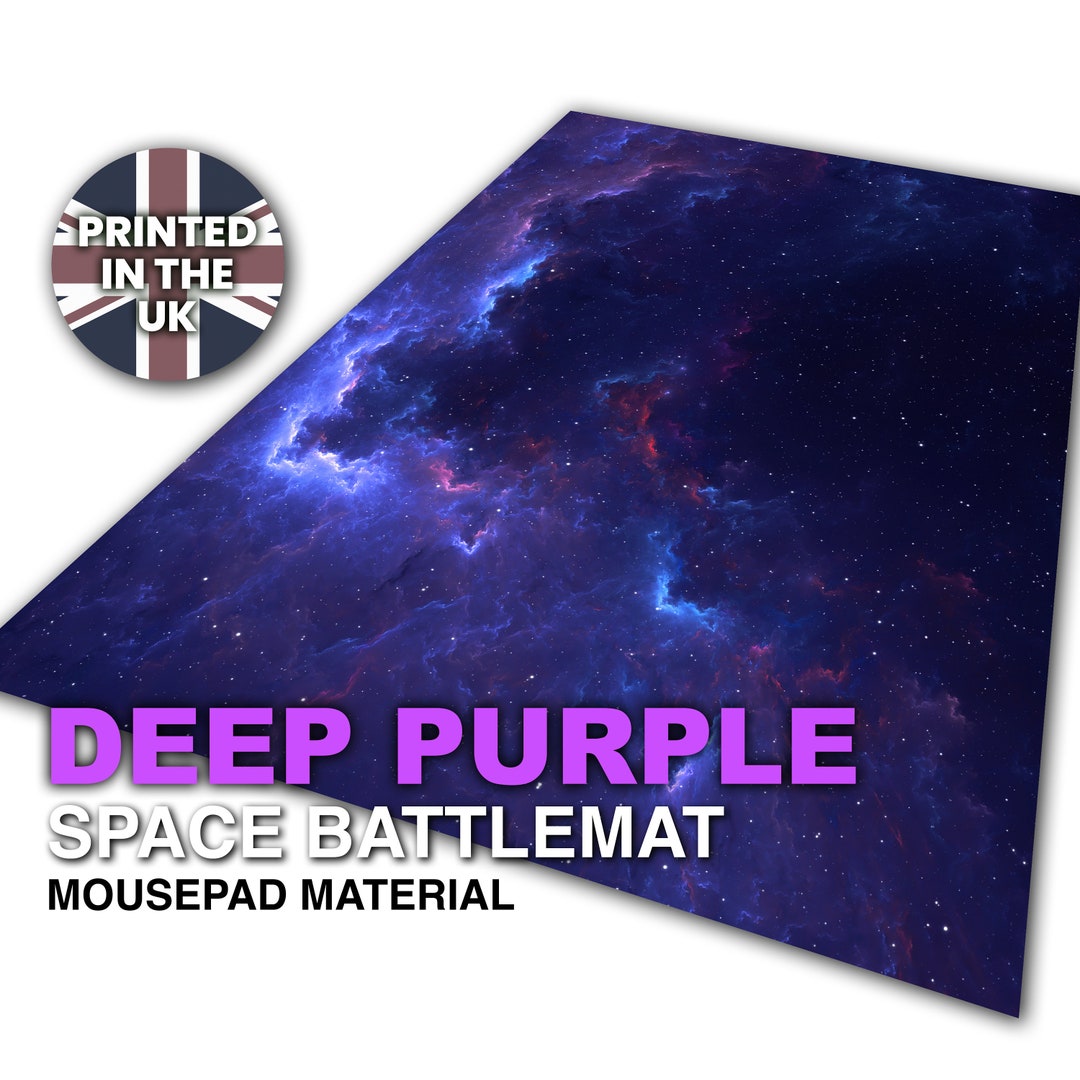 Space Battlemat - Deep Purple - Multiple Sizes - Mousemat Material ...