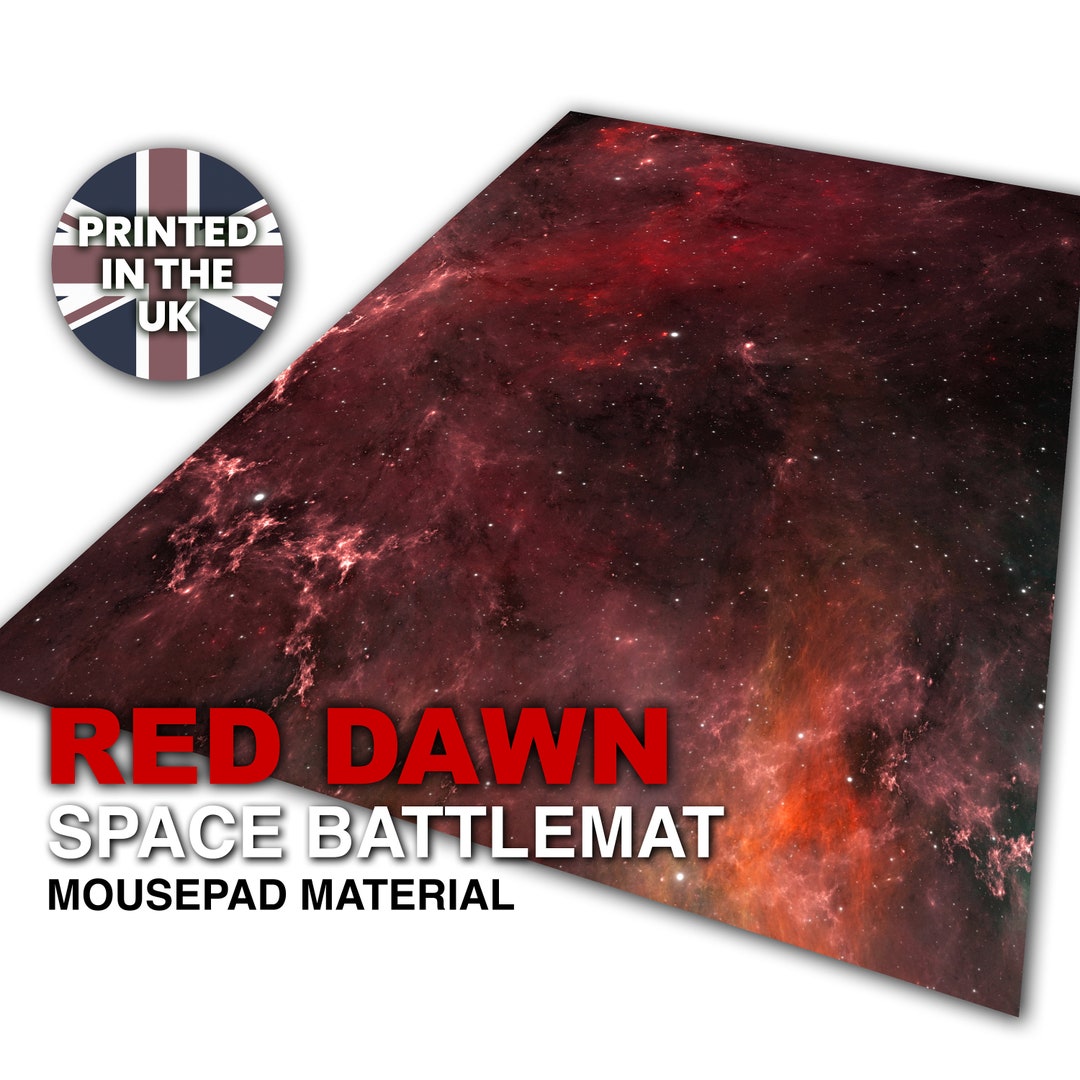 Space Battlemat Red Dawn Multiple Sizes Mousemat Material Neoprene Star ...