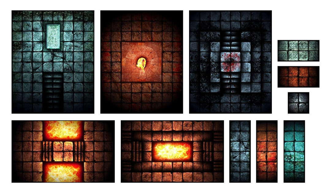 Dungeon Tiles Objective Rooms Dungeons and Dragons, Roleplaying and ...