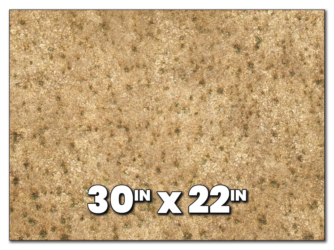 30" X 22" Desert Scrub Wargaming Battlemat - Neoprene Mat - Etsy