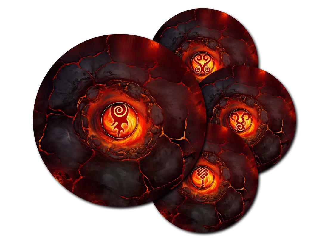 AOS Objective Marker Set - Fiery Chasm - Neoprene Mats - Etsy UK