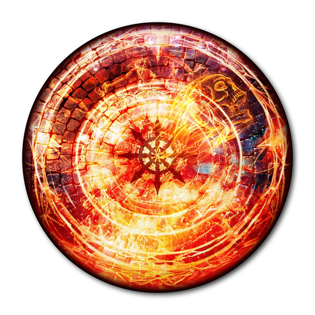 AOS Objective Marker Set Firestorm Screaming Skull Spell Circle 12 ...