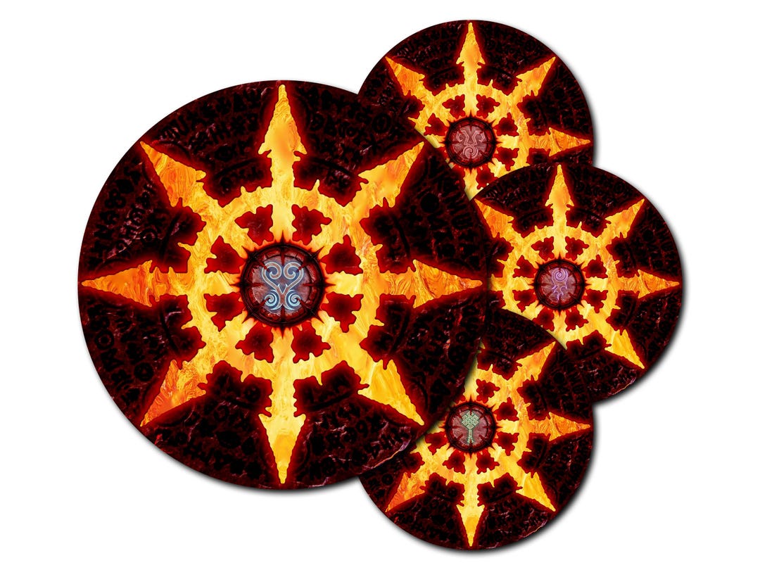 AOS Objective Marker Set - Chaos Star - Neoprene Mats - Etsy