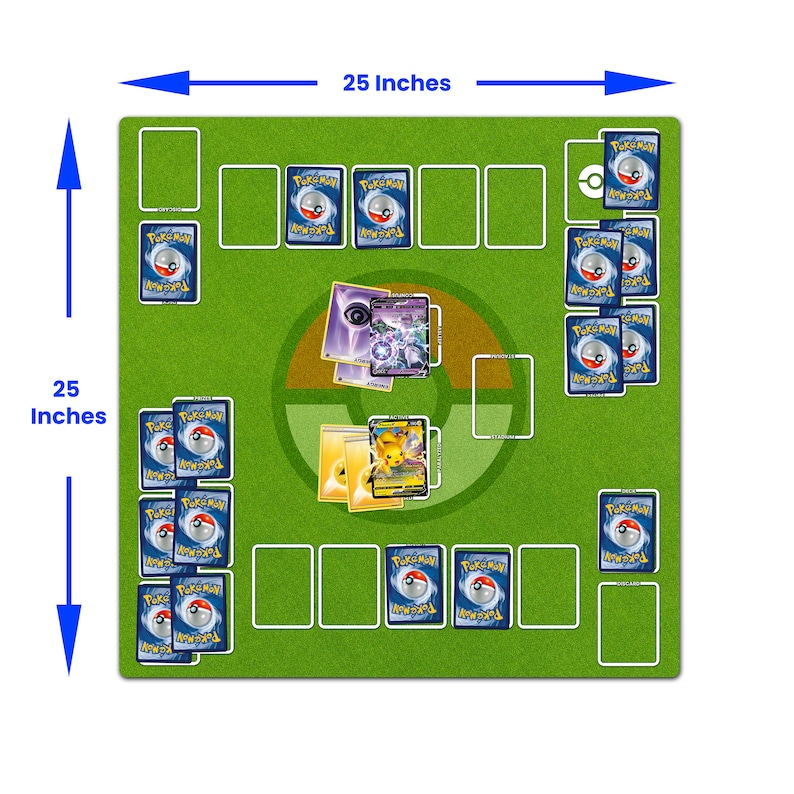 Pokemon TCG 2-player Stadium Playmat - Neoprene Mat - Etsy