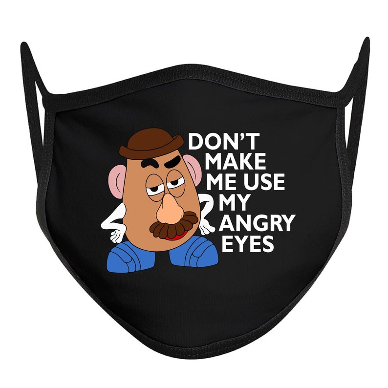 Angry Eyes Mr Potato Head Mask Disney World Mask Disney Face Etsy