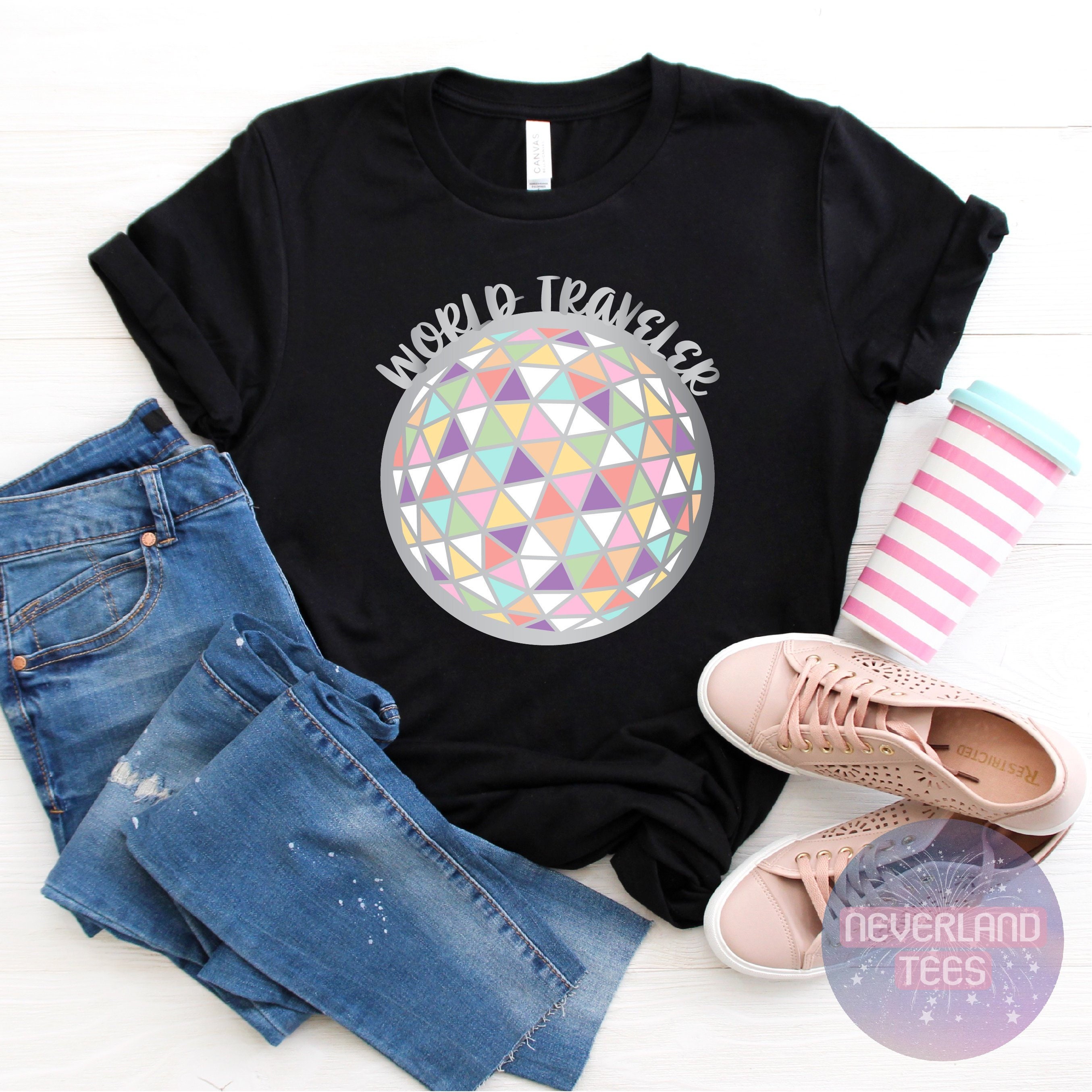 World Traveler Epcot UNISEX SHIRT Epcot Ball Shirt Disney - Etsy