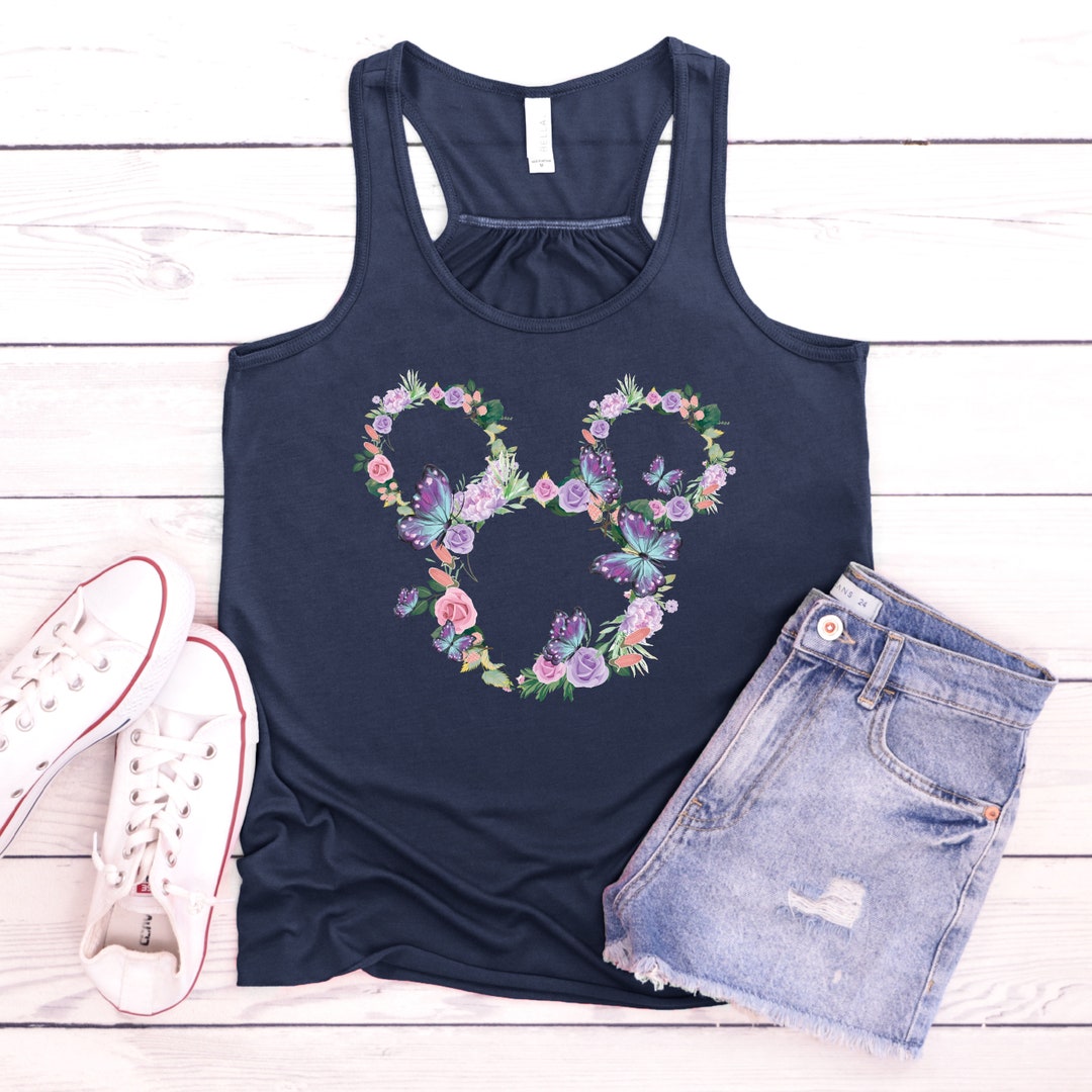 Butterfly Flower Mickey Head Tank Top, Epcot Flower and Garden Festival ...