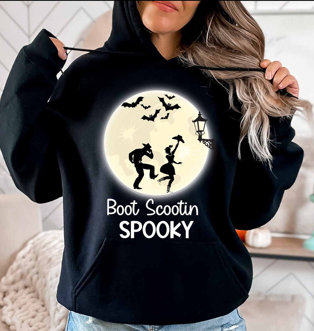 Boot Scootin Spooky Hoodie Halloween Shirt cowboy Ghost - Etsy