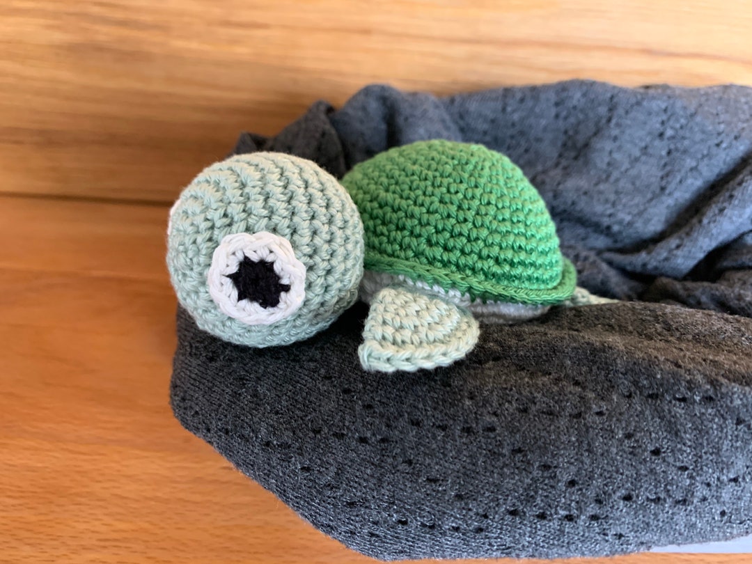 Crochet Pattern Little Turtle, Crochet Pattern Little Turtle, Rattle ...