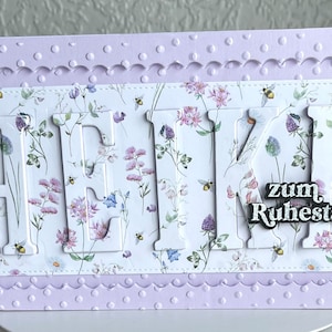 Karte in allen normalen Karten-Größen zum Ruhestand, Rentnerkarte ...