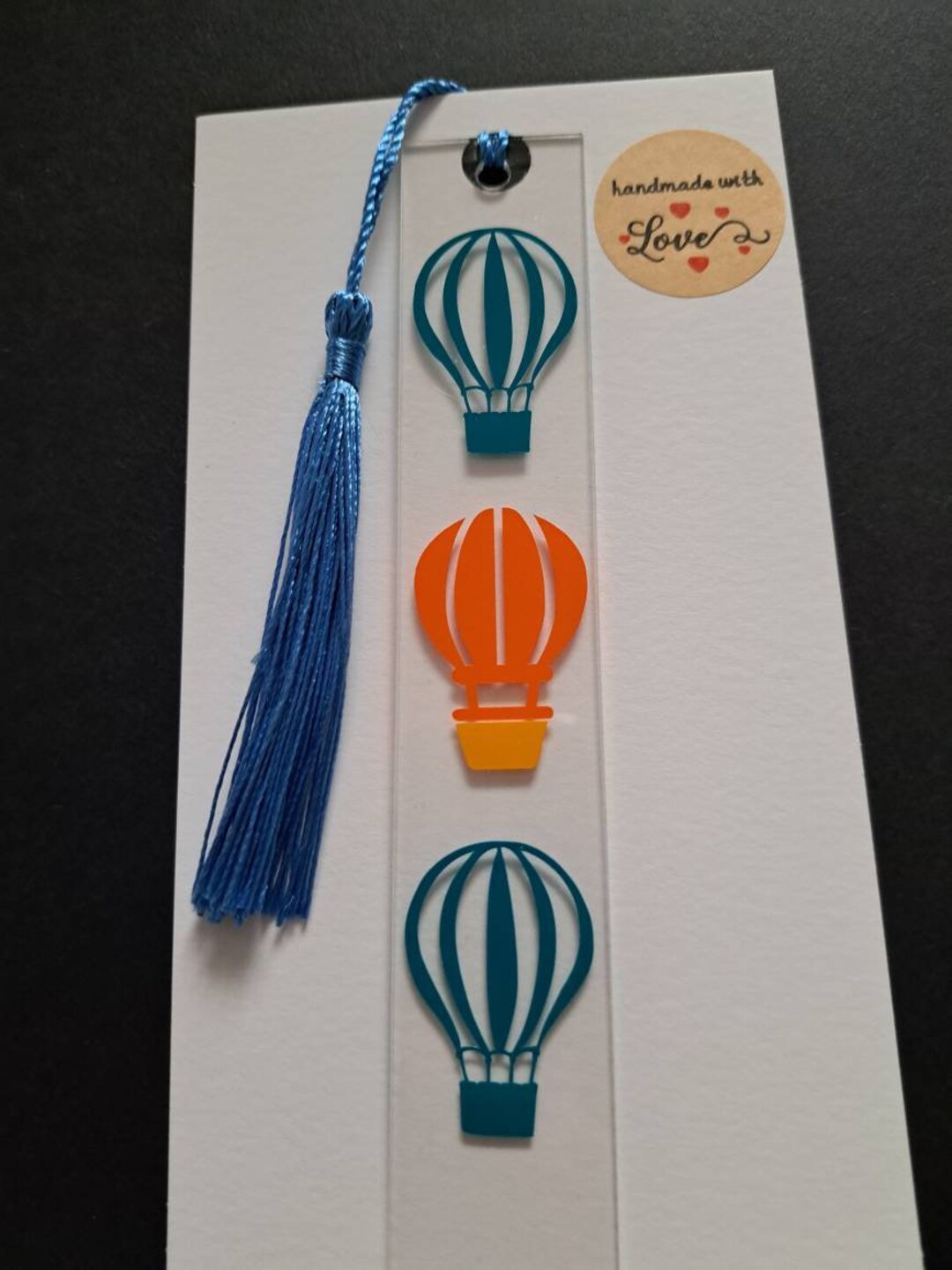 Hot Air Balloon Bookmark, Acylic With Mounted Vinyl - Etsy