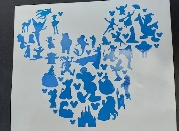 Disney vinyl decal all your favourite characters in one decal Home ...