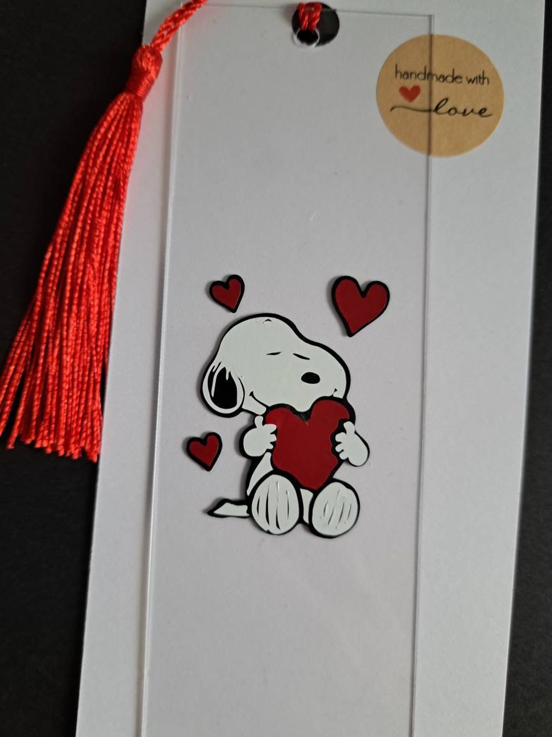 Snoopy Bookmark, Acylic With Mounted Vinyl - Etsy UK