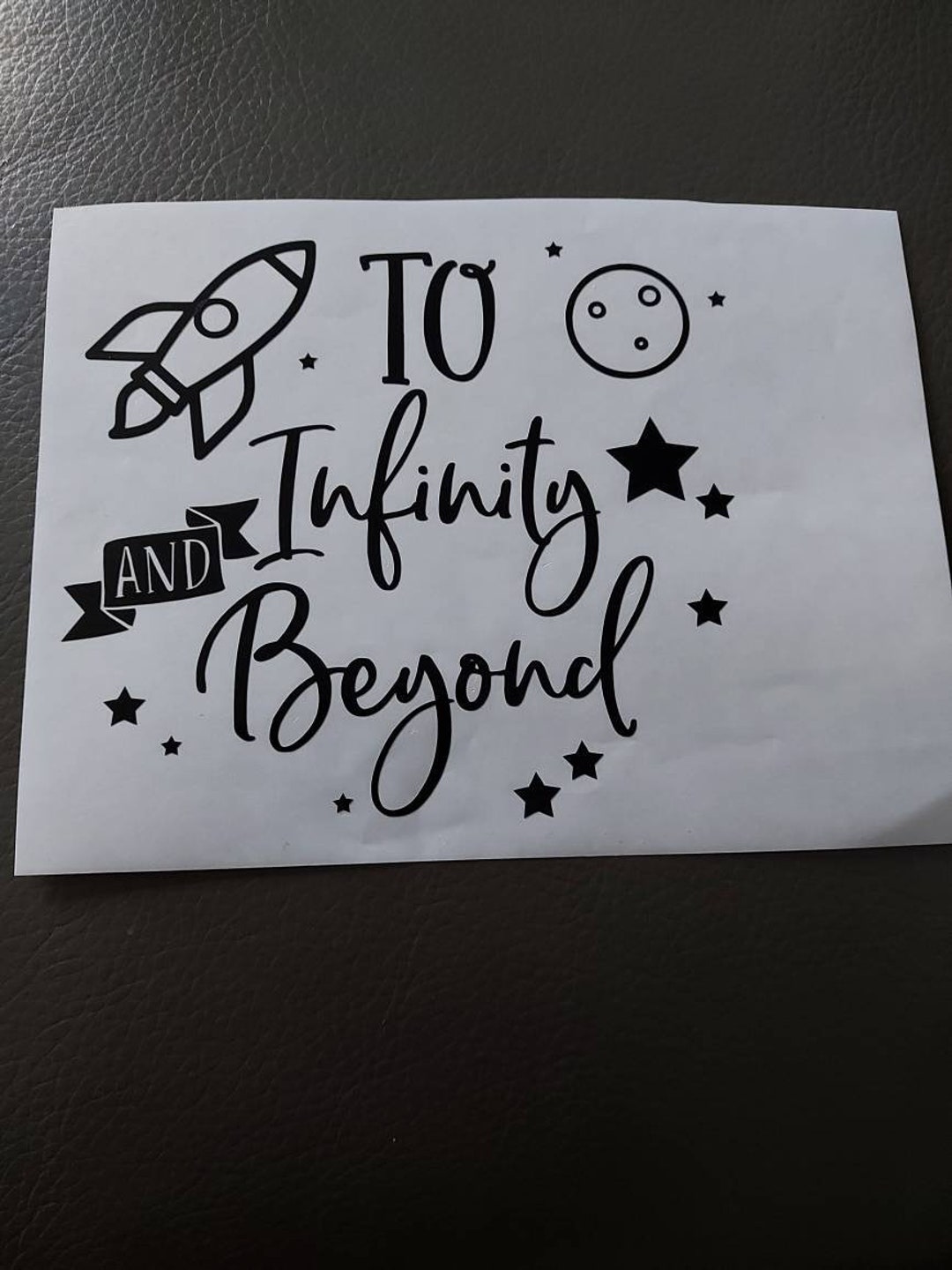 Disney Vinyl Decal Toy Story to Infinity and Beyond - Etsy UK