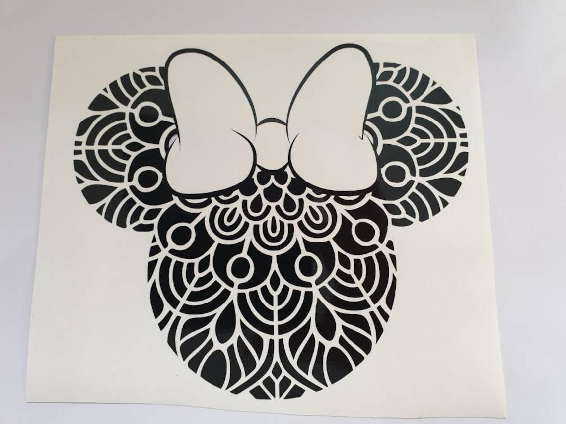 Disney Vinyl Decal Minnie Mouse Mandala - Etsy