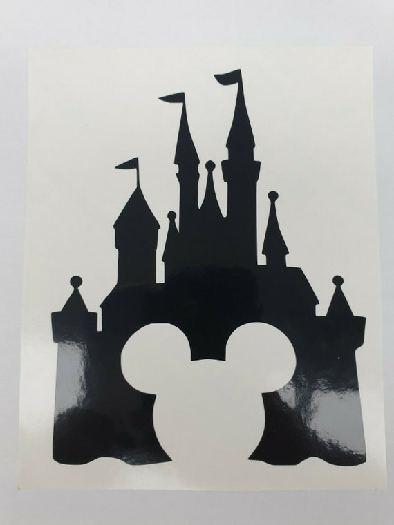 Disney Vinyl Decal Mickey Mouse Castle | Etsy