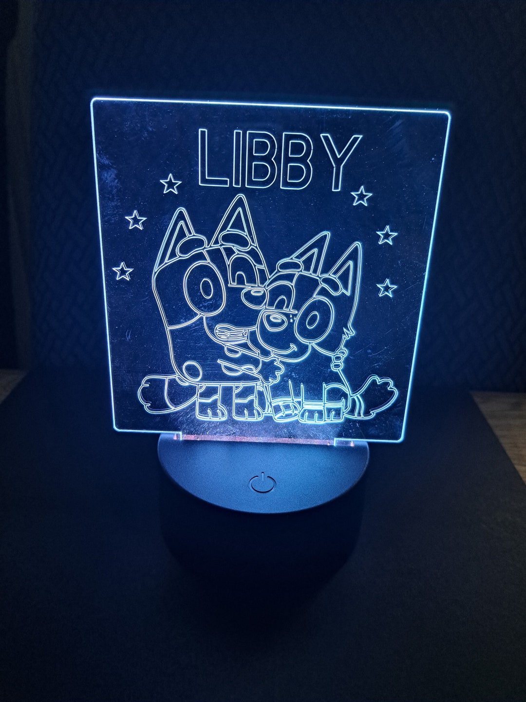 Bluey Personalised.3d Night Light in Gift Box - Etsy