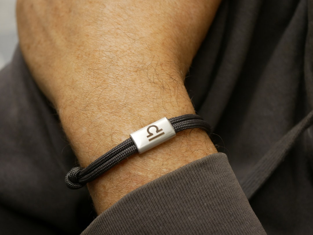 Zodiac Bracelet, Stainless Steel With Sail Rope, Adjustable ...