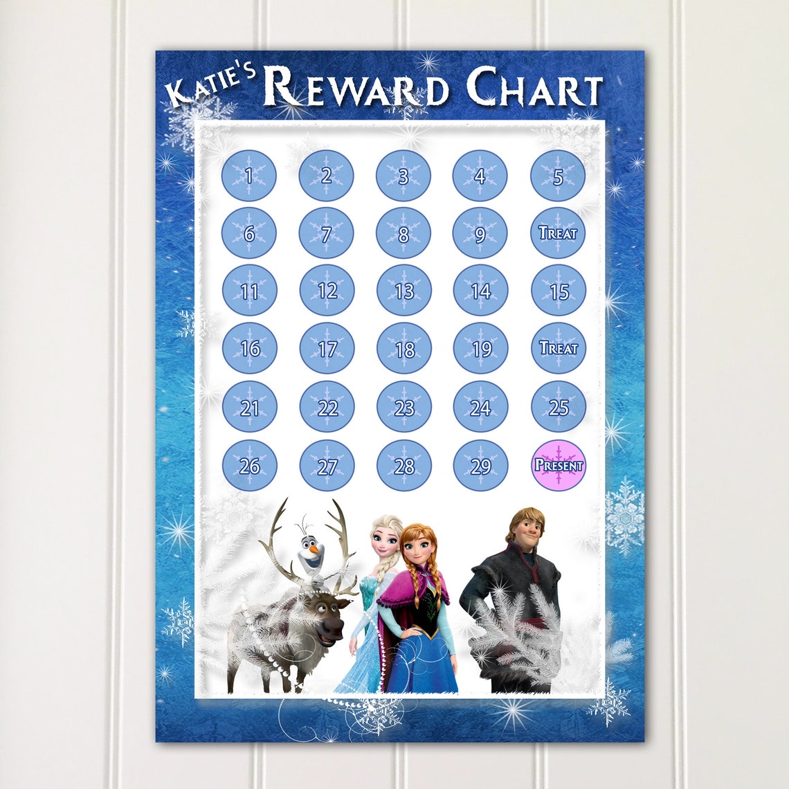 Printed Inspired Disney Frozen || Reward Chart || Potty Chart || Toilet ...