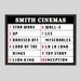 Digital Personalised Cinema Movie Sign || Cinema Room || Home Cinema ...