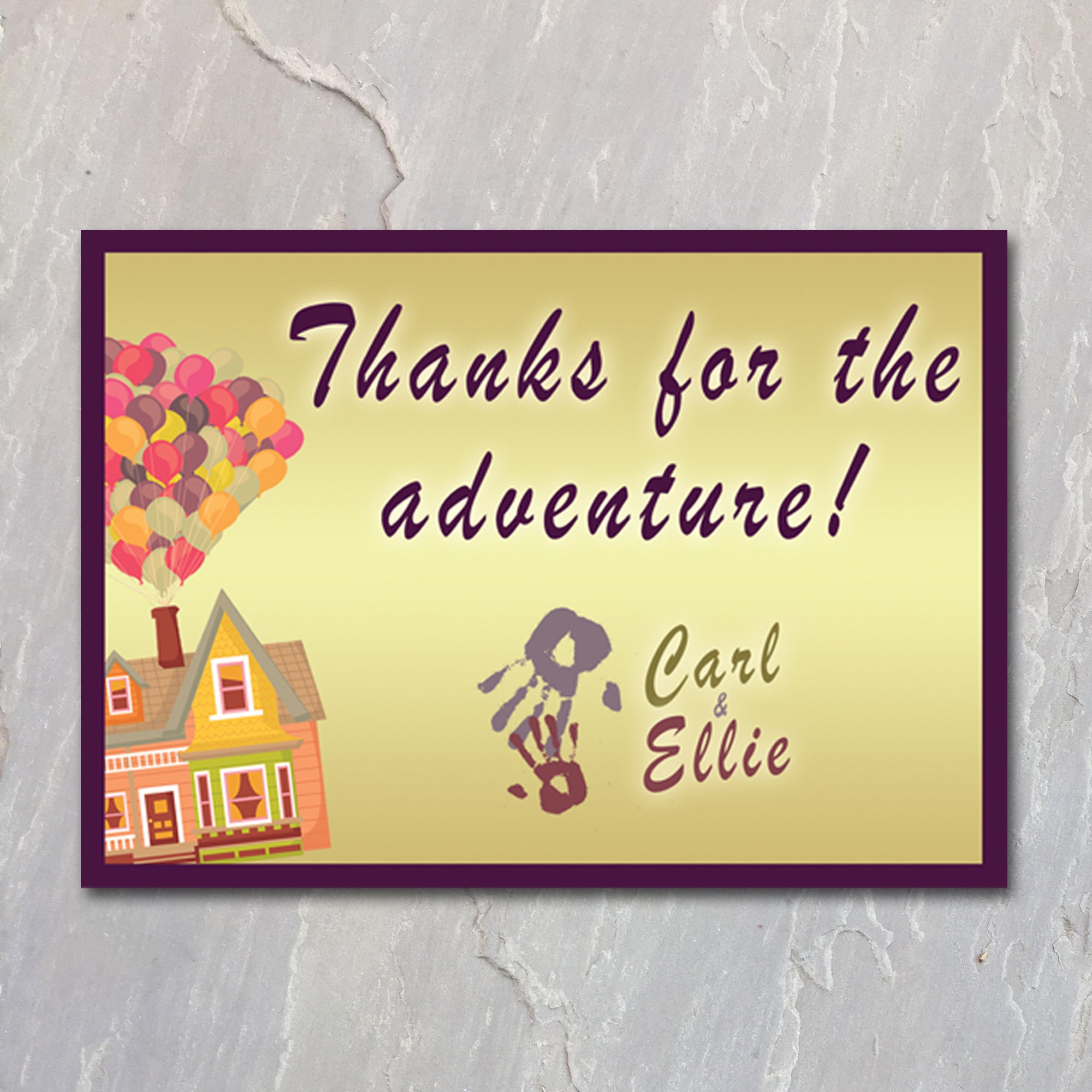 Inspired Disney Pixar up Wedding Invitation Silver Package Personalised ...