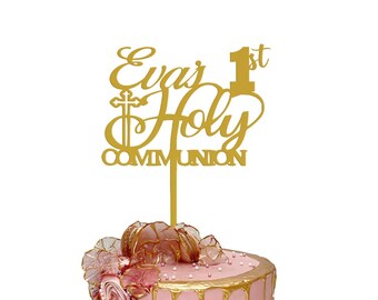 First Holy Communion Cake Topper - Etsy