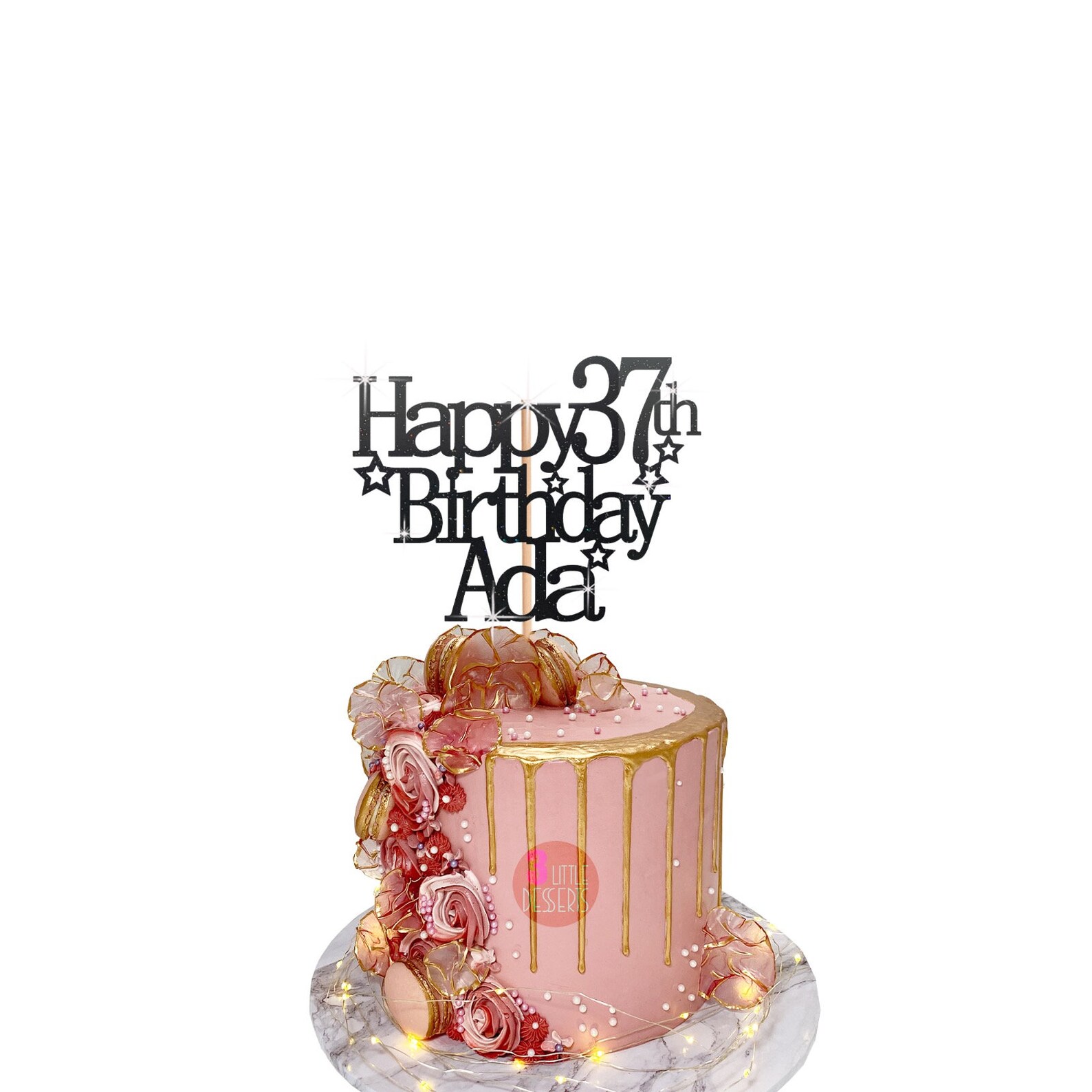 37th Birthday 37 Cake Topper Birthday Cake Topper Happy - Etsy UK