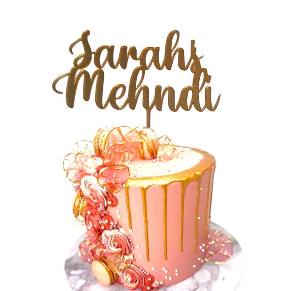 Mehndi Cake Toppers - Etsy