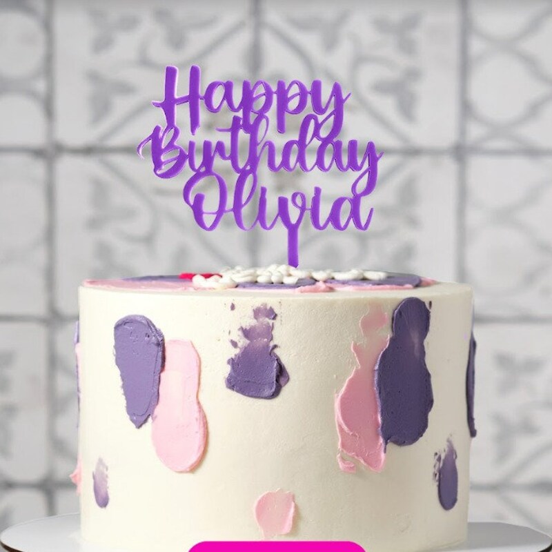 Acrylic Cake Topper - Etsy