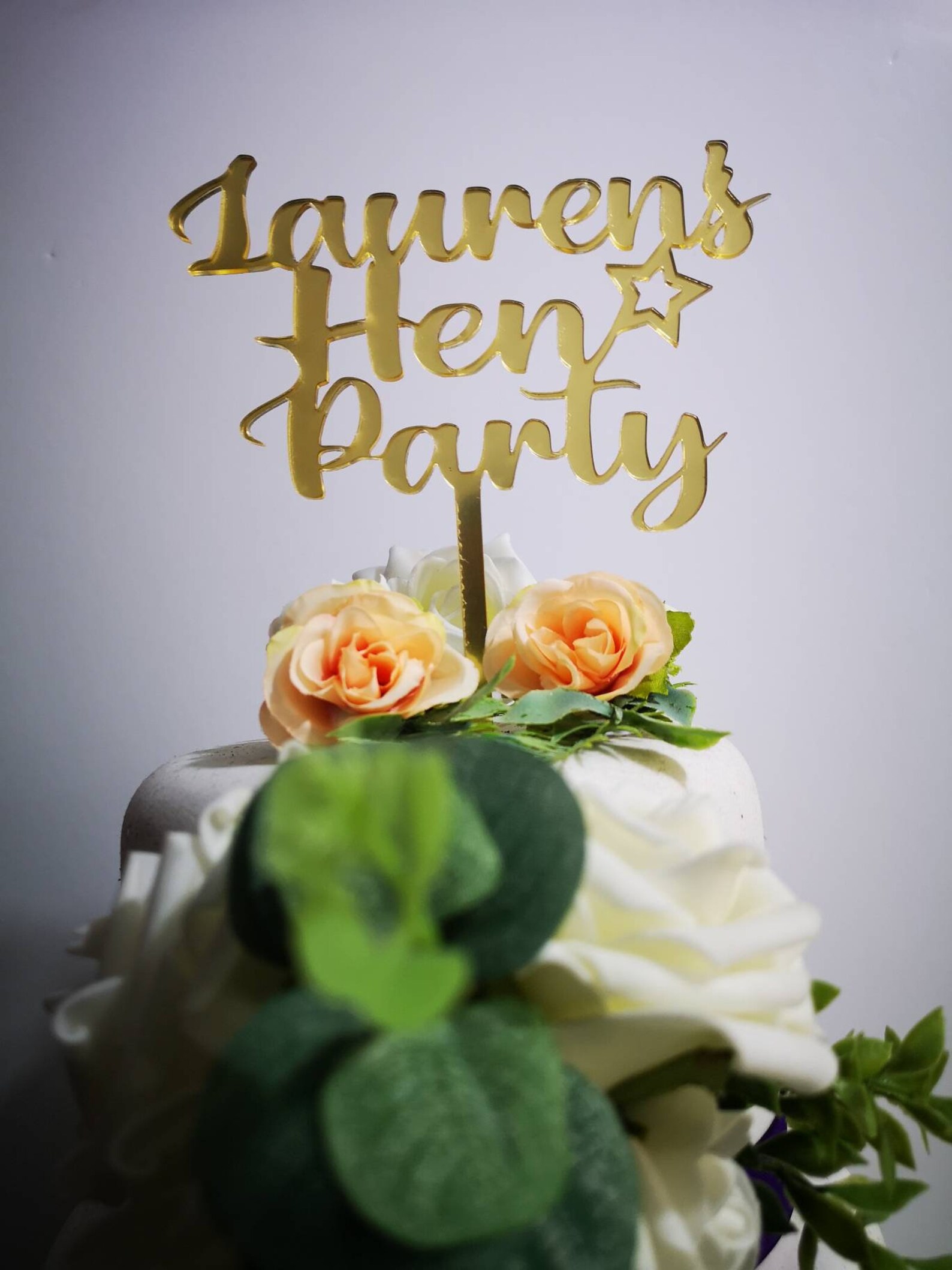 Happy Birthday Cake Topper Acrylic Party Decorations Any Etsy