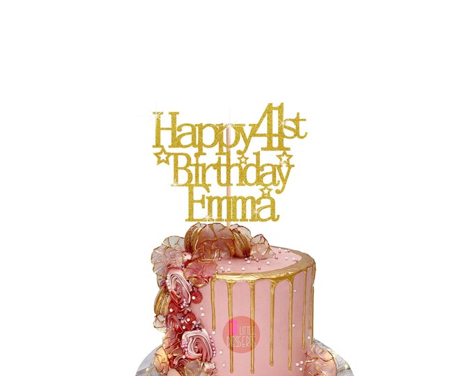 Forty Onederful Cake Topper, Forty Onederful Cake Topper, 41st Birthday ...