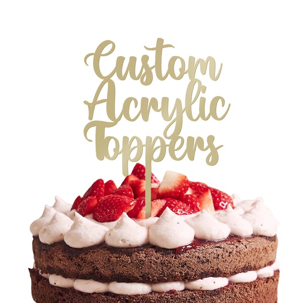 Acrylic Cake Topper - Etsy UK
