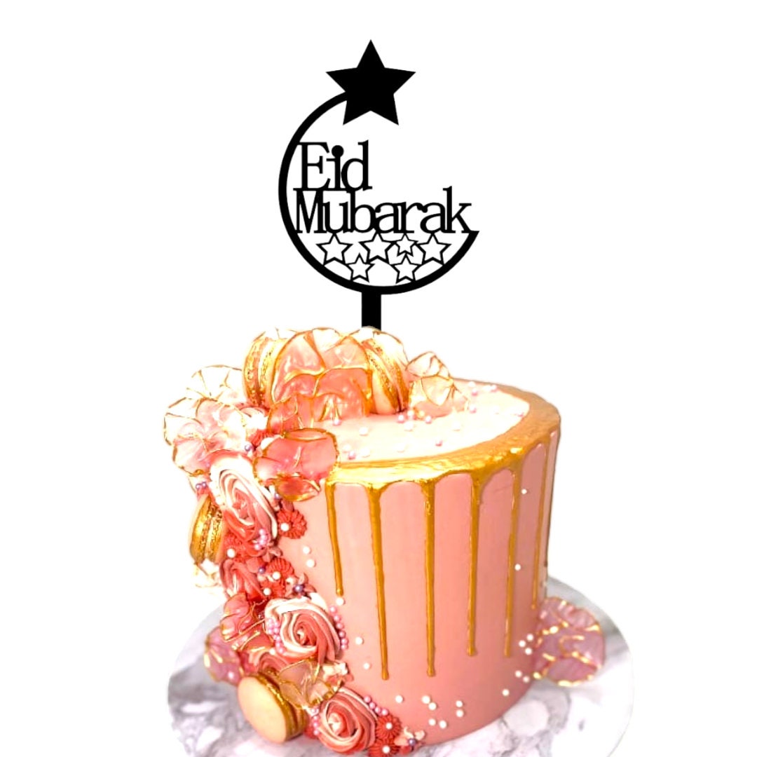 Eid Mubarak Cake Topper Custom Acrylic Cake Toppers Personalised Cake ...