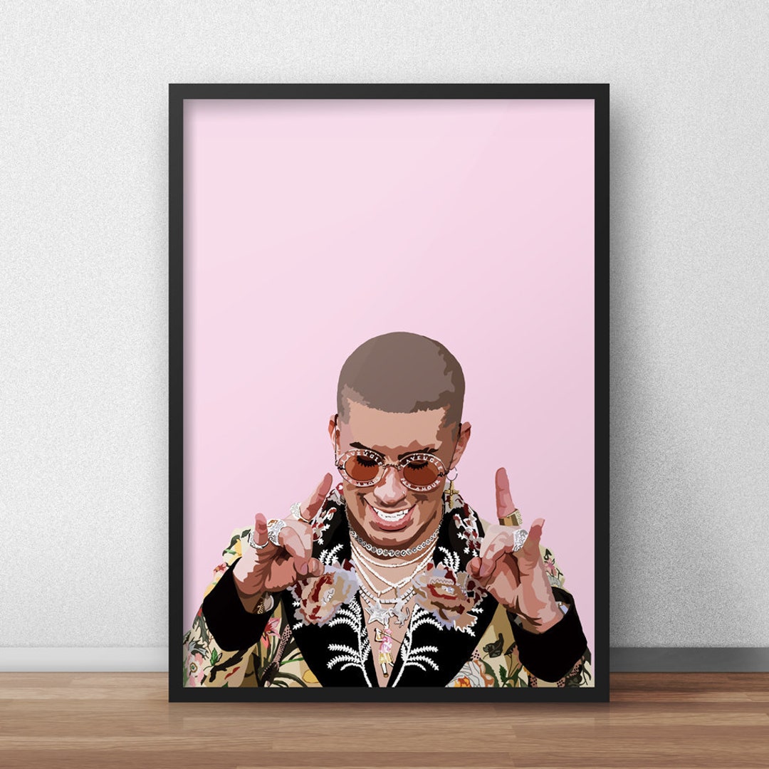 Bad Bunny Poster, Bad Bunny Print - Etsy