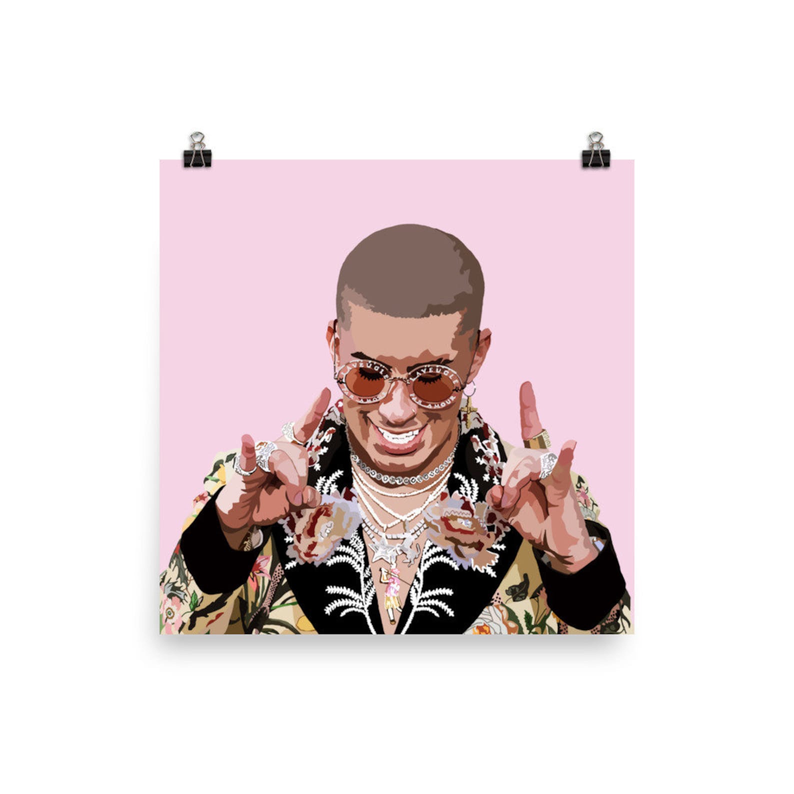 Bad Bunny Poster Bad Bunny Print - Etsy