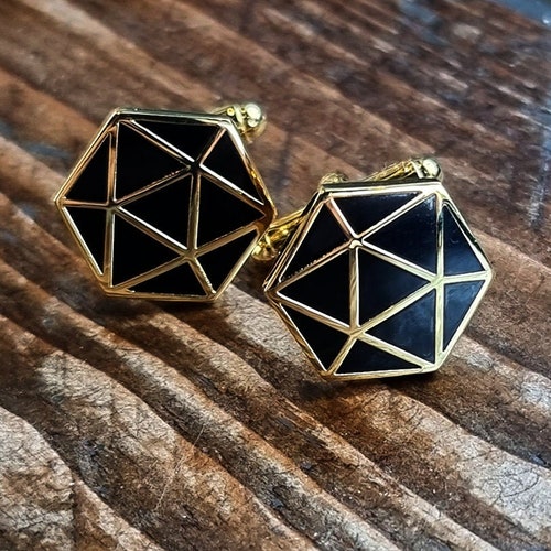 Dungeons and Dragons D20 Cufflinks Earrings Dungeons and - Etsy