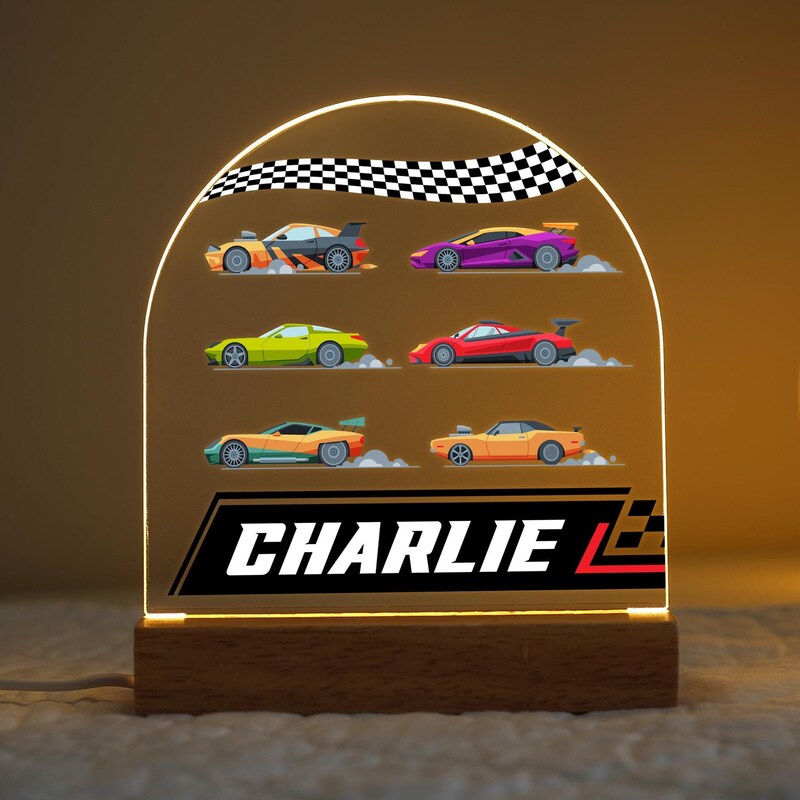 Personalized Cars Nightlight - Etsy UK