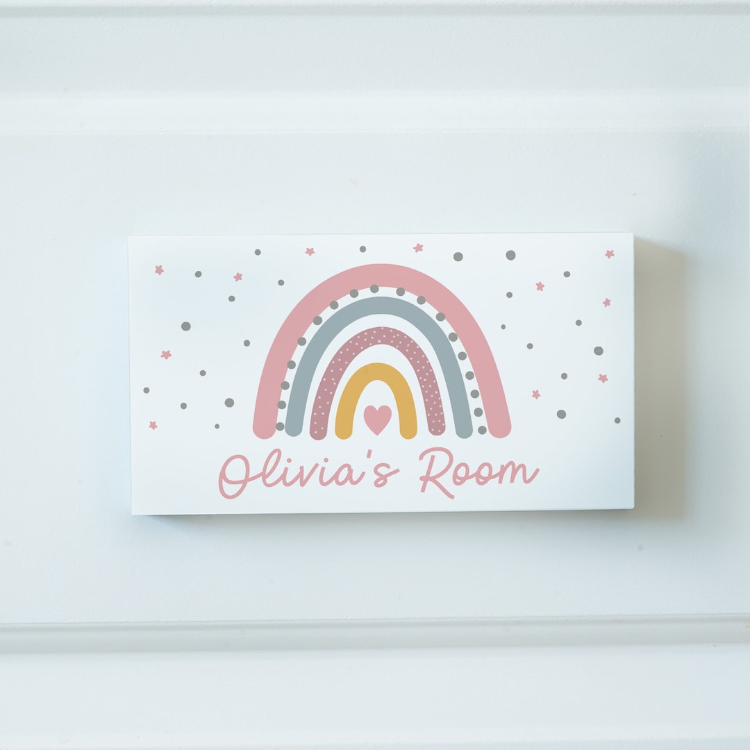 Personalised Baby Door Sign, Baby Girl Door Sign, Baby Nursery Door ...