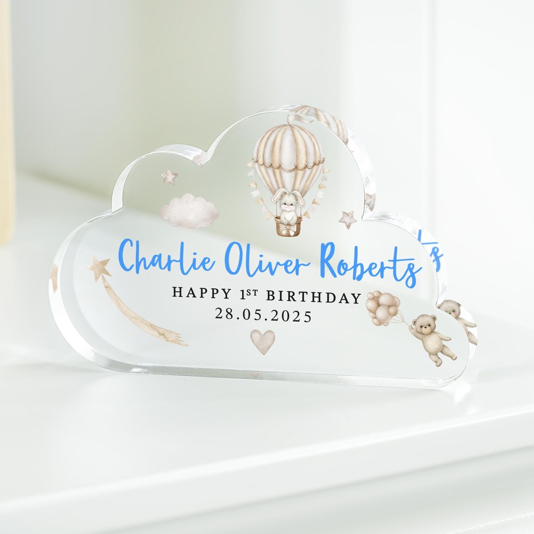 Personalised 1st Birthday Gift, First Birthday Keepsake Gift, Baby ...
