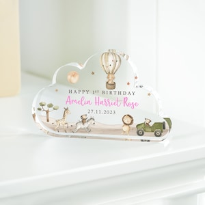 Personalised 1st Birthday Gift, Baby Plaque, First Birthday Keepsake ...