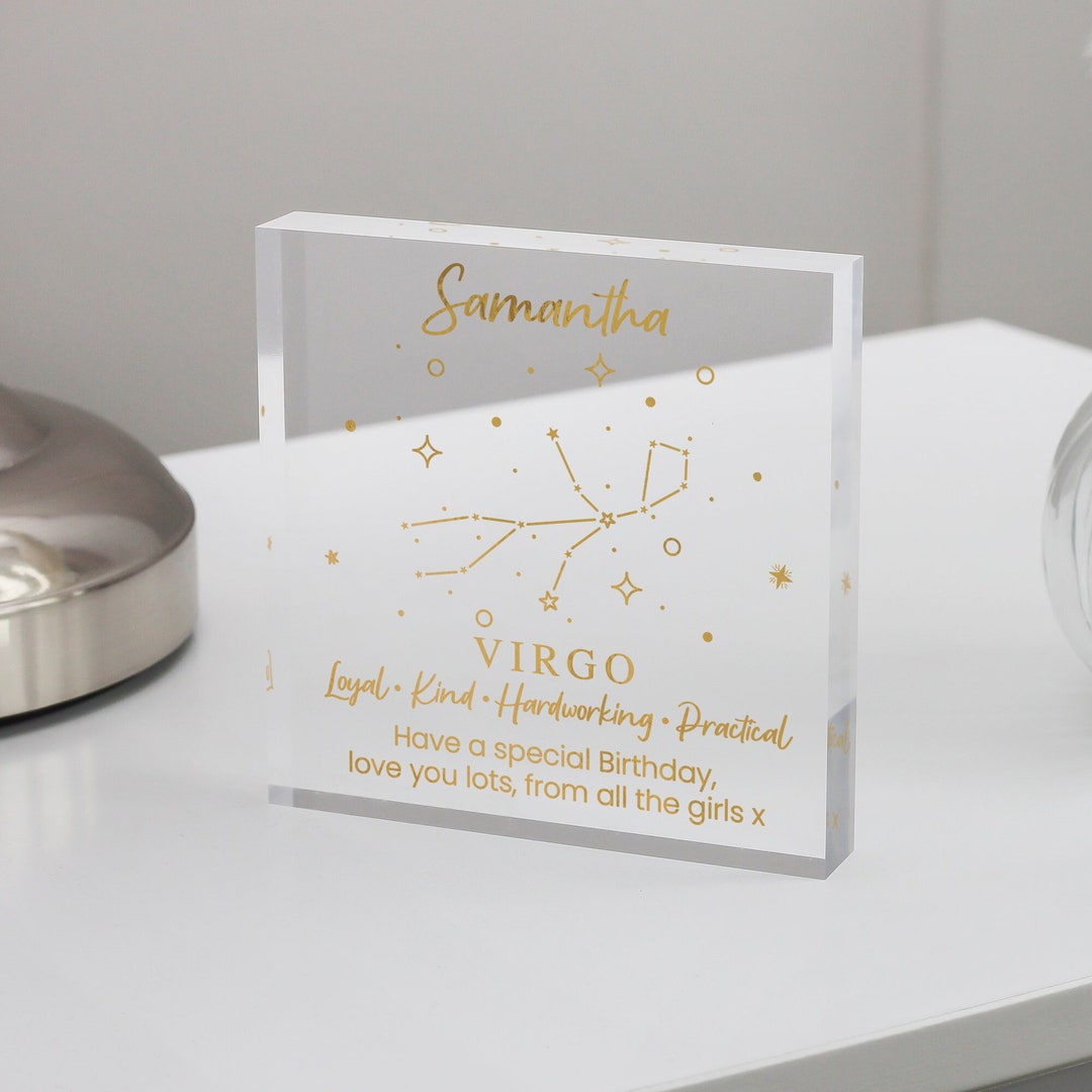 Virgo Birthday Gift, Virgo Gift, Star Sign Horoscope Gift, Zodiac Gifts ...