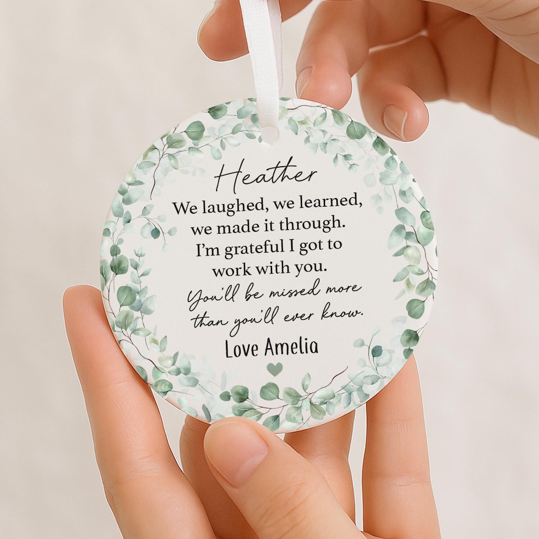 Personalised Goodbye Gift for Colleague, End of Term Gift, Work Friend ...