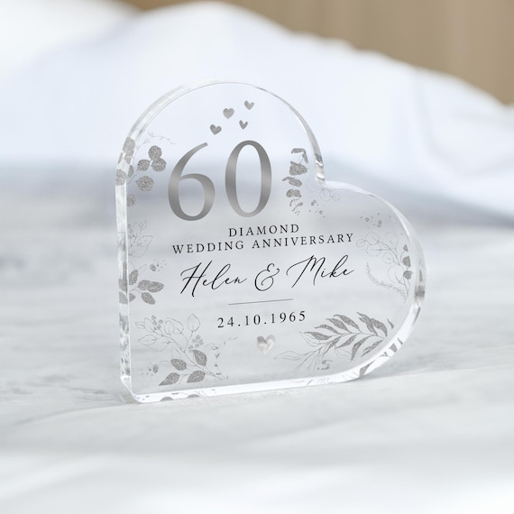 60th Anniversary Plaques Diamond Wedding 60th Anniversary Word Art