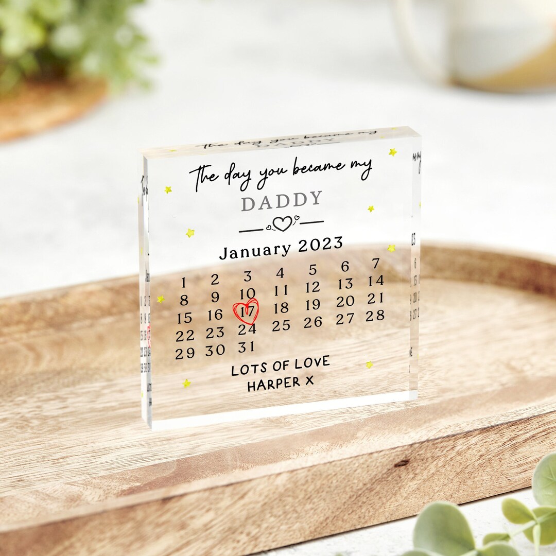 Personalised First Father's Day Gift, Calendar Gifts, Gift for Grandad ...